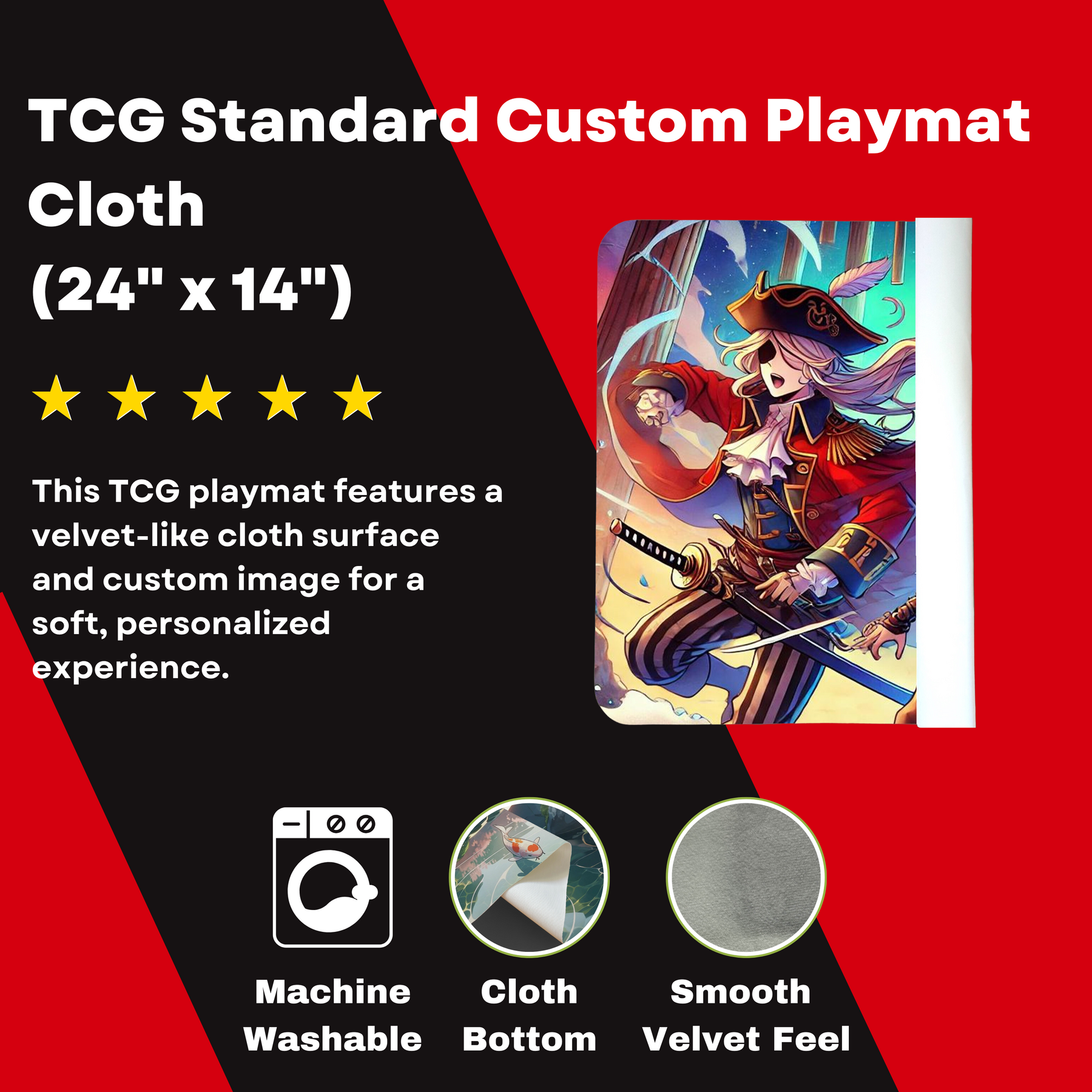 TCG Standard Custom Playmat (24" x 14") - Cloth – Playmat World